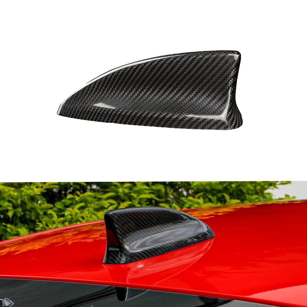 JSWAN Carbon Fiber Car RRF12 Roof Shark Fin Antenna Base Cover Trim for ...