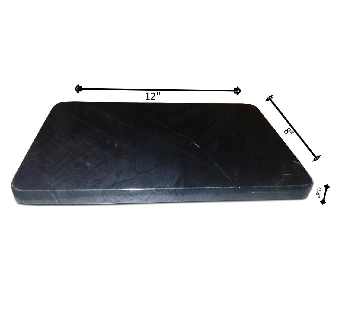 JT 8" x 12" Handmade Marble Rectangle Granite Cutting Board Slab ...