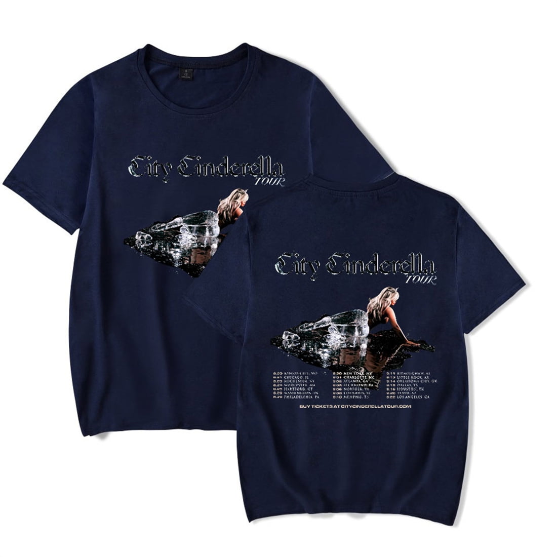 JT City Cinderella Tour T-shirt Hip Hop Short Sleeve Fashion Crewneck ...