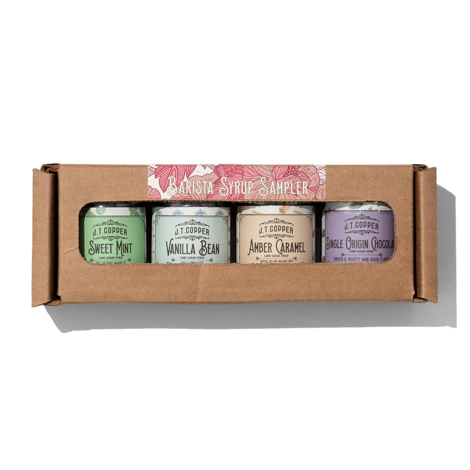JT Copper, Barista Syrup Box, 4-pack - one each 2oz bottle - vanilla ...