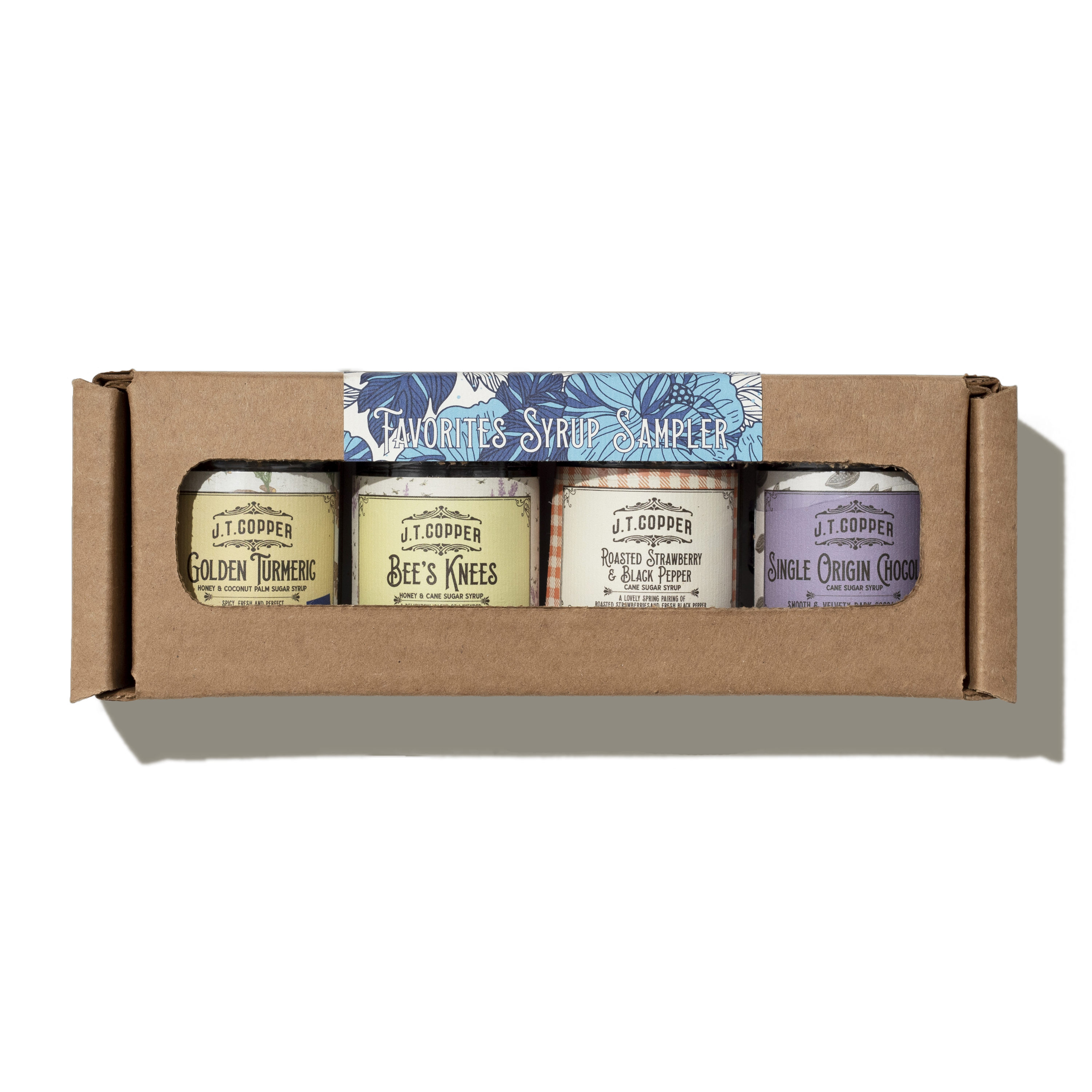 JT Copper, Favorites Syrup Box, 4 pack -- one each 2oz bottles Single ...