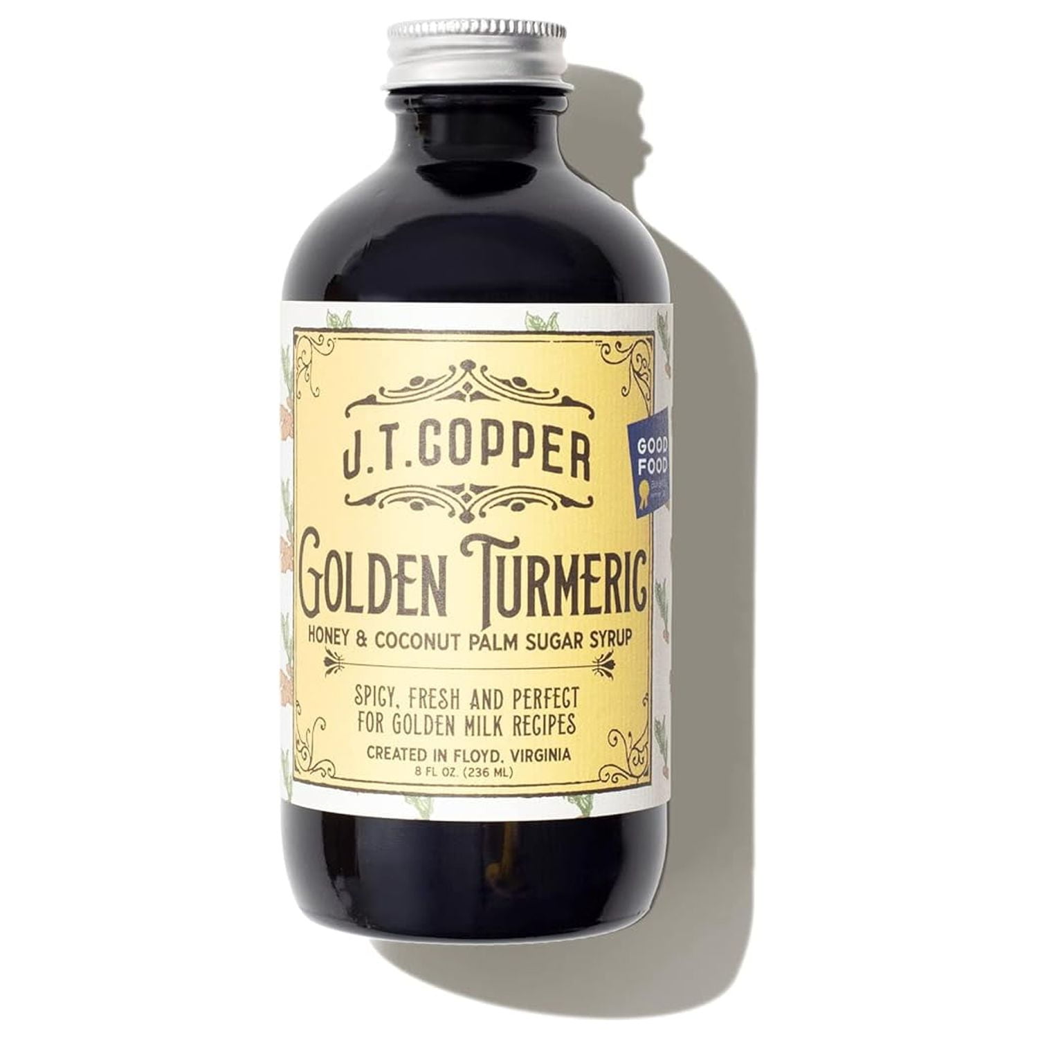 JT Copper Golden Turmeric Syrup, 8 fl oz Bottle - Walmart.com