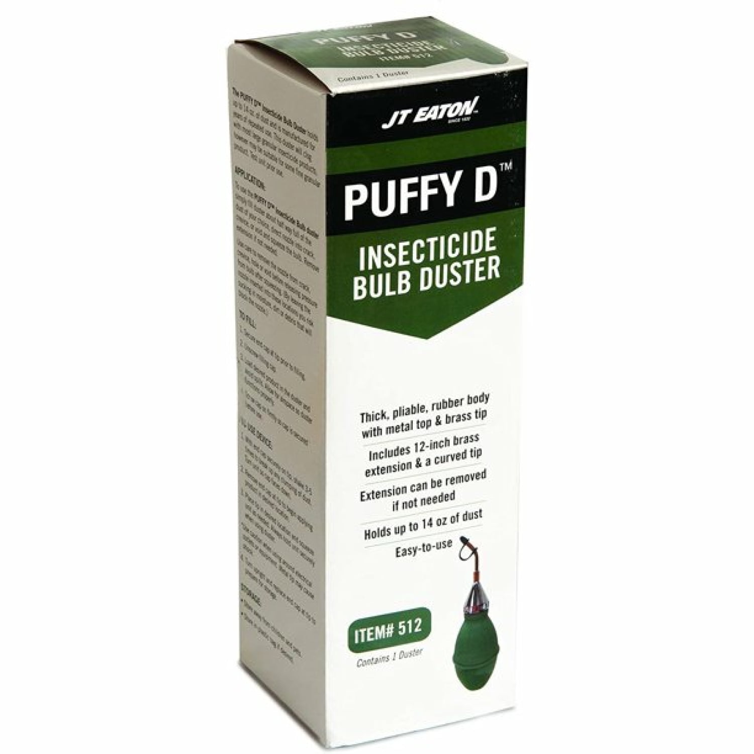 JT EATON 512 PUFFY D INSECTICIDE BULB DUSTER - Walmart.com