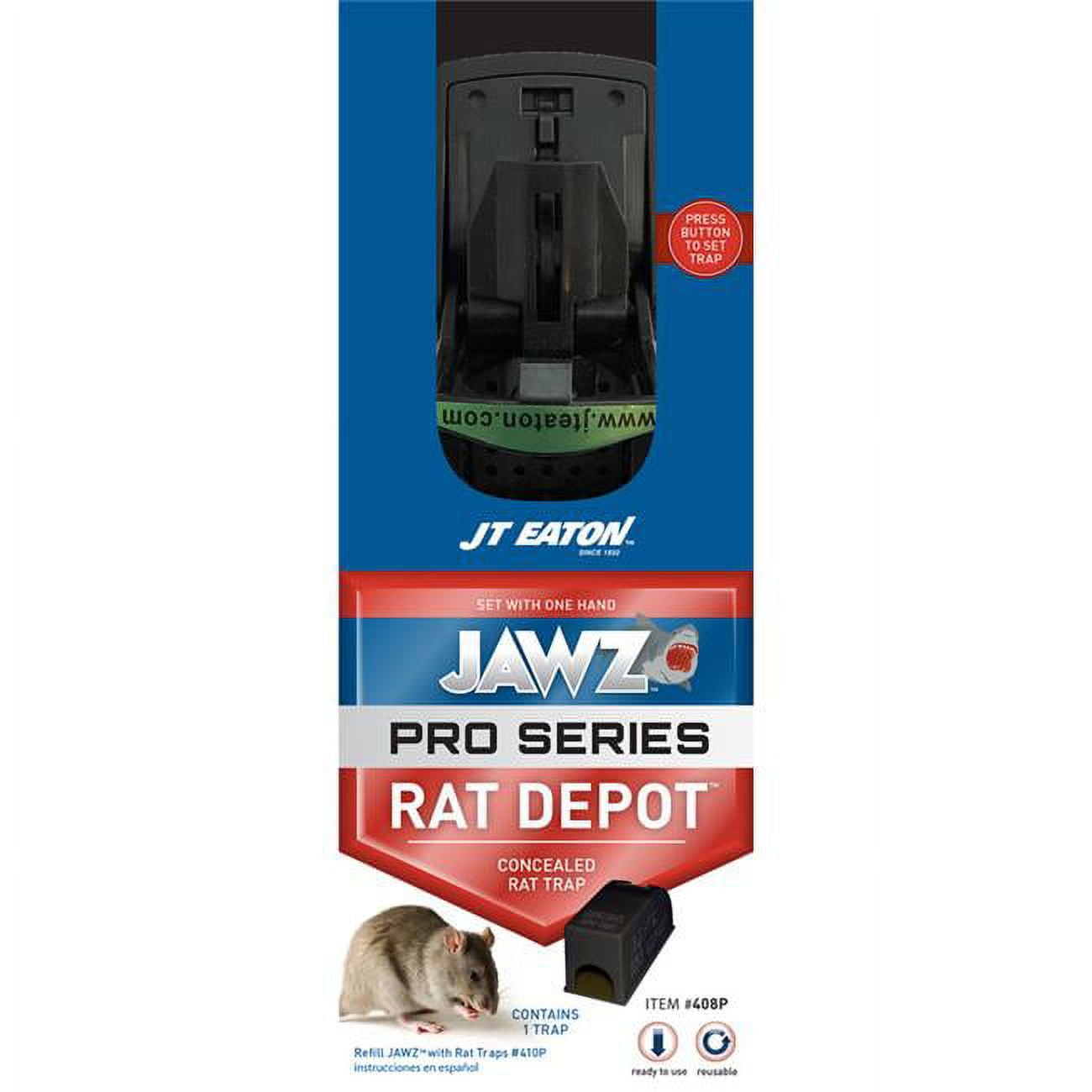 JT Eaton JAWZ Pro Series Covered Animal Trap For Rats 1 pk - Walmart ...