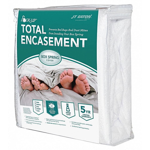 JT Eaton Lock-up Full Bed Bug Box Spring Encasement - For Full Size ...