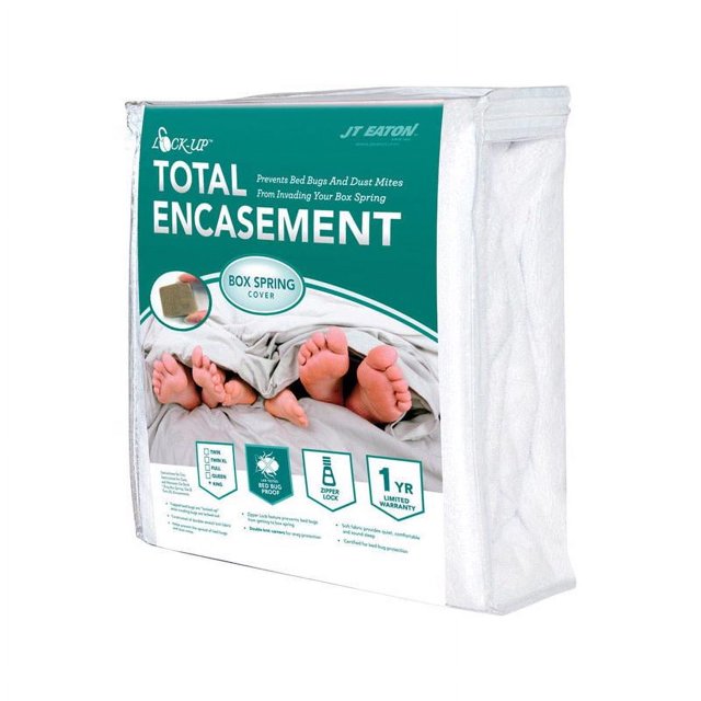 JT Eaton Lock-up Full Bed Bug Box Spring Encasement - for Twin Size ...