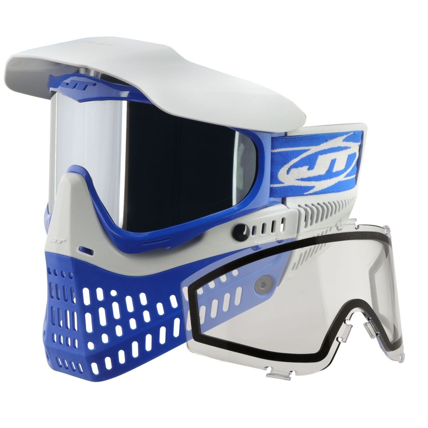 JT Proflex SE Thermal Paintball Mask - Clear + Chrome Lens, Full Head ...