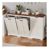 JTAOT 2 Tilt-out Kitchen Cabinet Side Storages Adjustable Shelves With ...