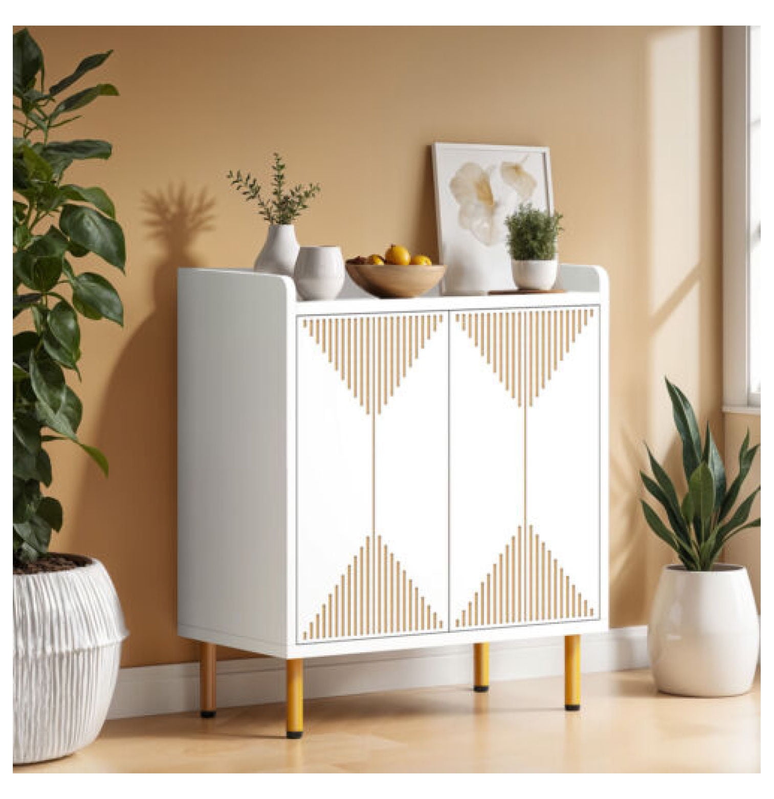 JTAOT Modern Sideboard Accent Cabinet 28" Kitchen Buffet Bedside ...