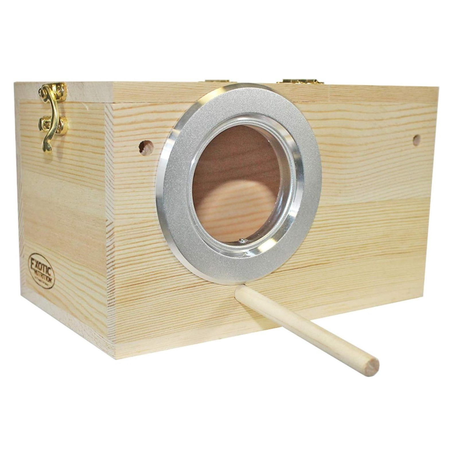 JTAOT Sturdy Nest Box (S) - Cage Attachment, Hinged Lid, Perching Ledge ...