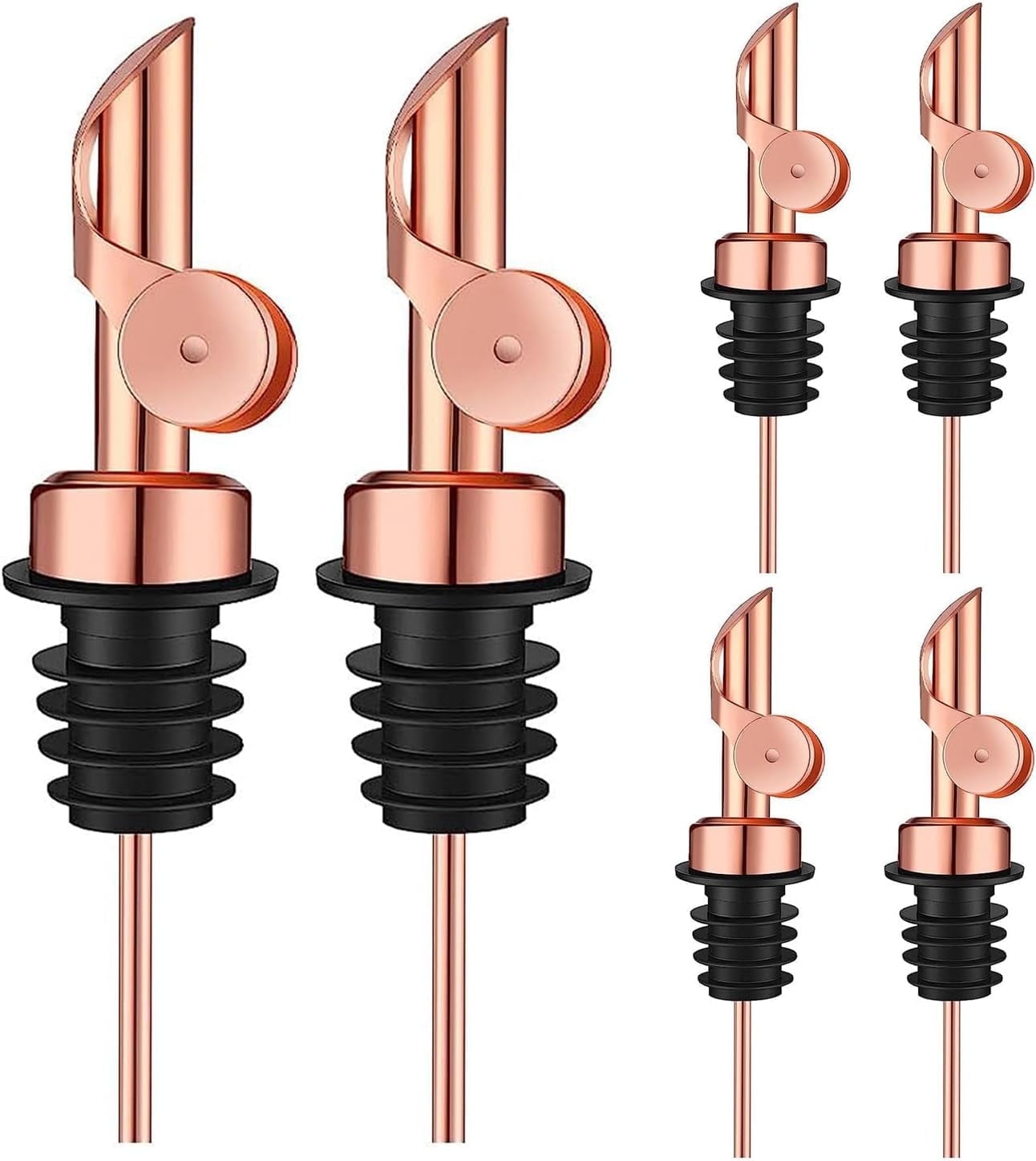 JTCAREERS 6 Auto Flip Olive Oil Dispenser, Liquor Pour Spout, Oil ...