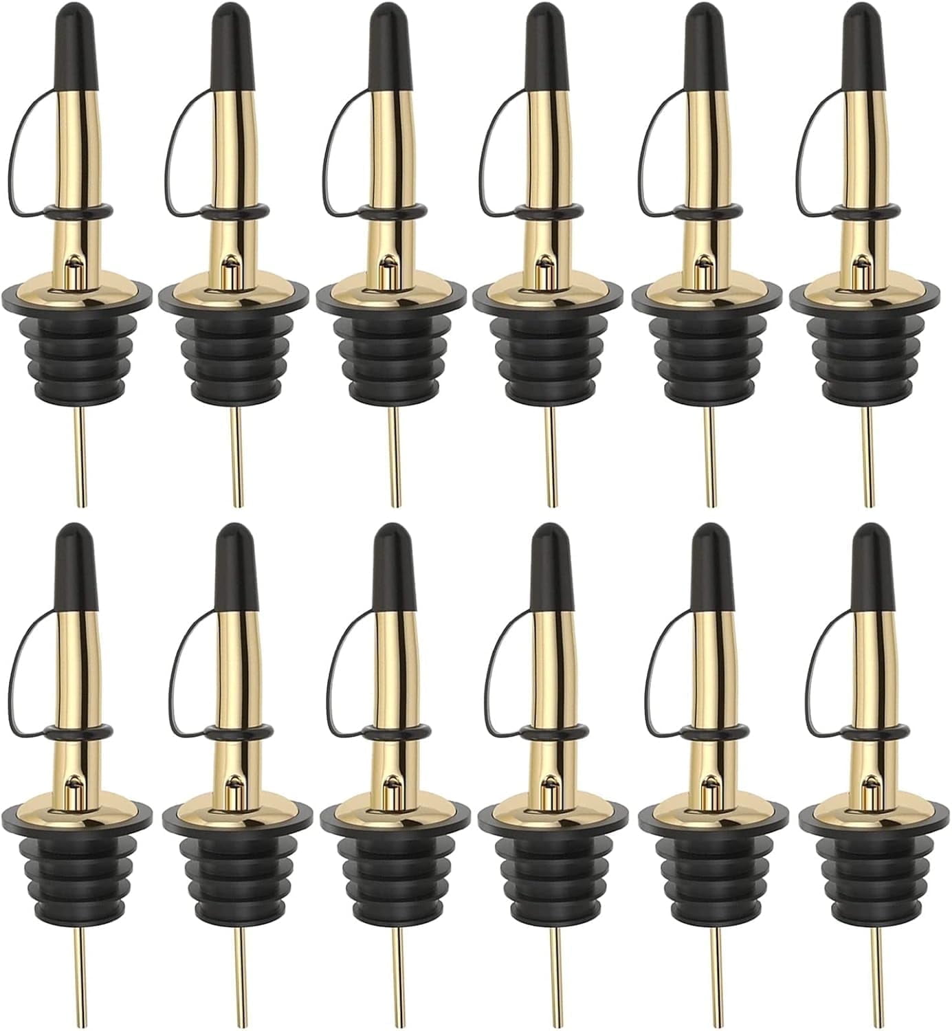JTCAREERS 12 Pack Liquor Pour Spout, Pour Spouts for Bottles , Premium ...