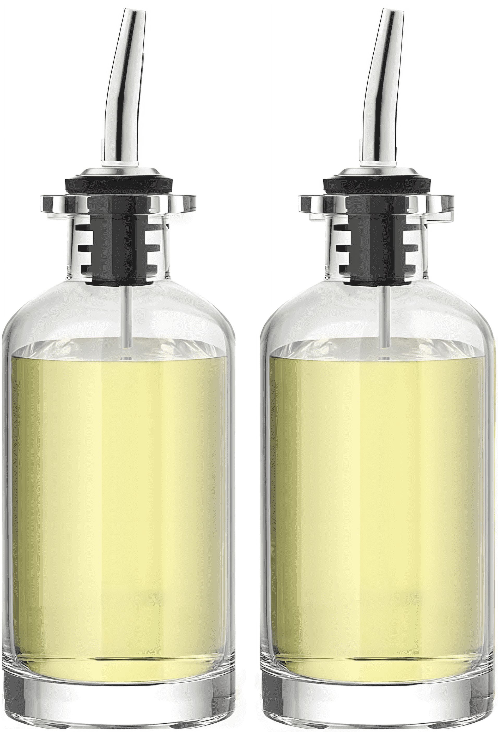 JTCAREERS 2 Pack Olive Oil Dispenser Bottle, 12 oz Oil Bottles for ...