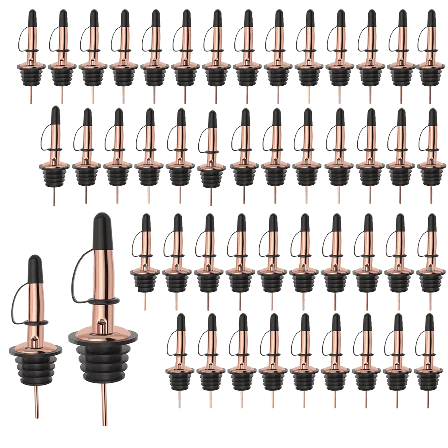 JTCAREERS 48 Pack Liquor Pour Spout, Pour Spouts for Bottles , Premium ...