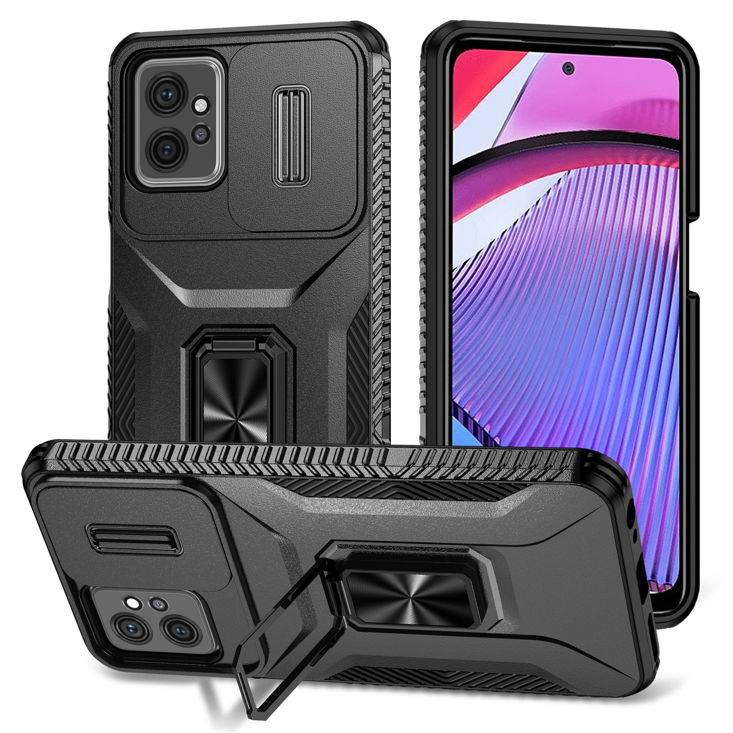 JTCASES for Motorola Moto G Play 4G 2024 Case, Slide Window ...