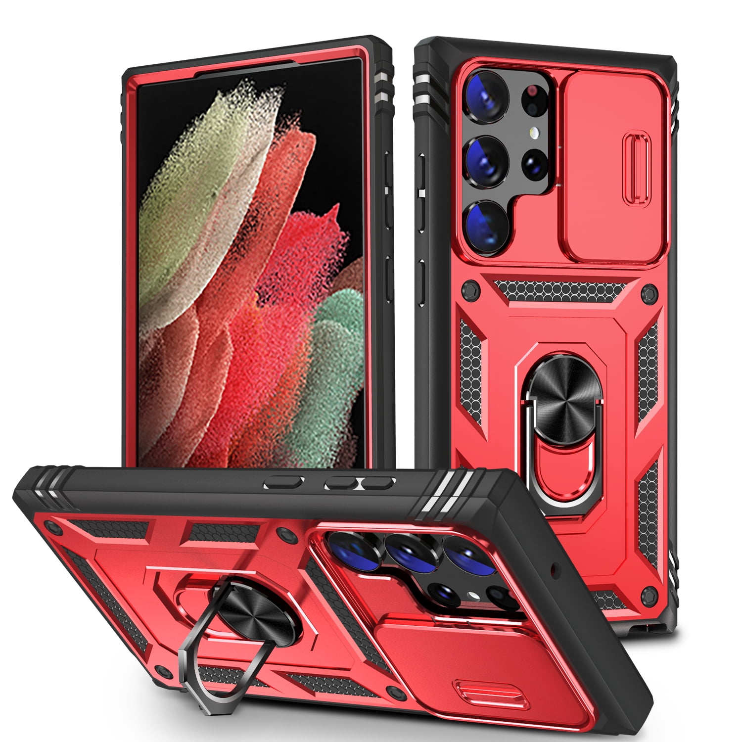 JTCASES for Samsung Galaxy S21 Ultra Case, Sliding Camera Cover ...