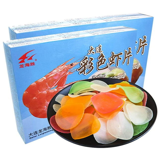 JTEDZI Uncooked Prawn Flavor RRF12 Chip 6.35 oz / 180g, Colored Shrimp ...