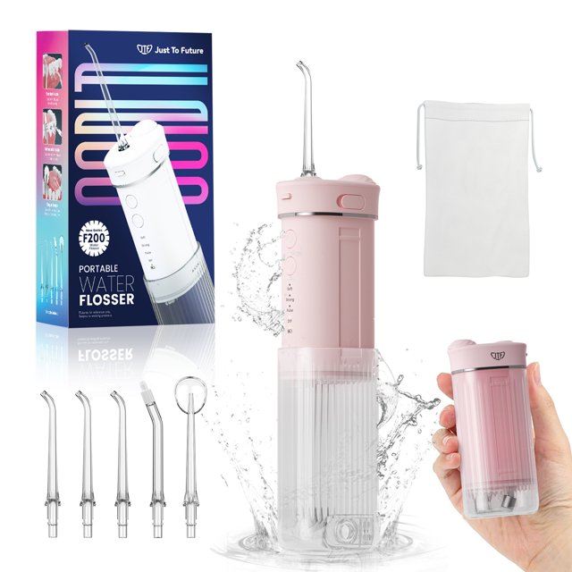 JTF Water Flosser [Mini Cordless Portable] Water Teeth Cleaner Pick 5 ...