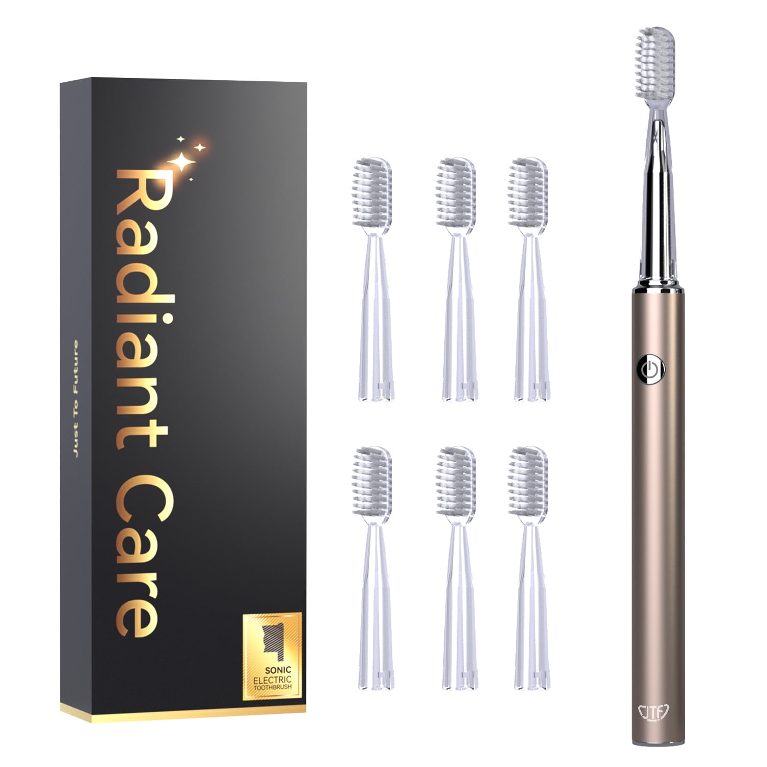 JTF Sonic Electric Toothbrush for Adults with 6 Brush Heads, Tongue ...