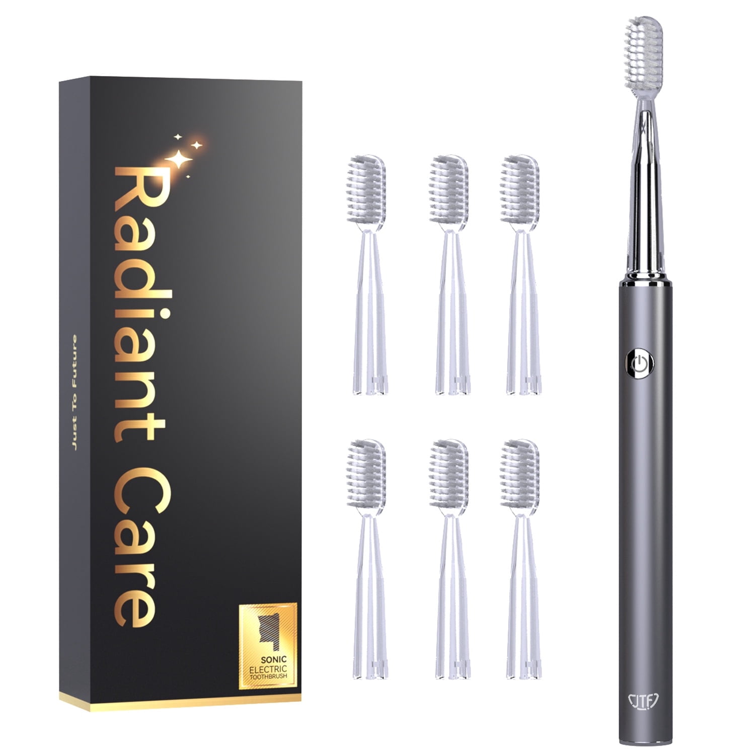 JTF Sonic Electric Toothbrush for Adults with 6 Brush Heads, Tongue ...