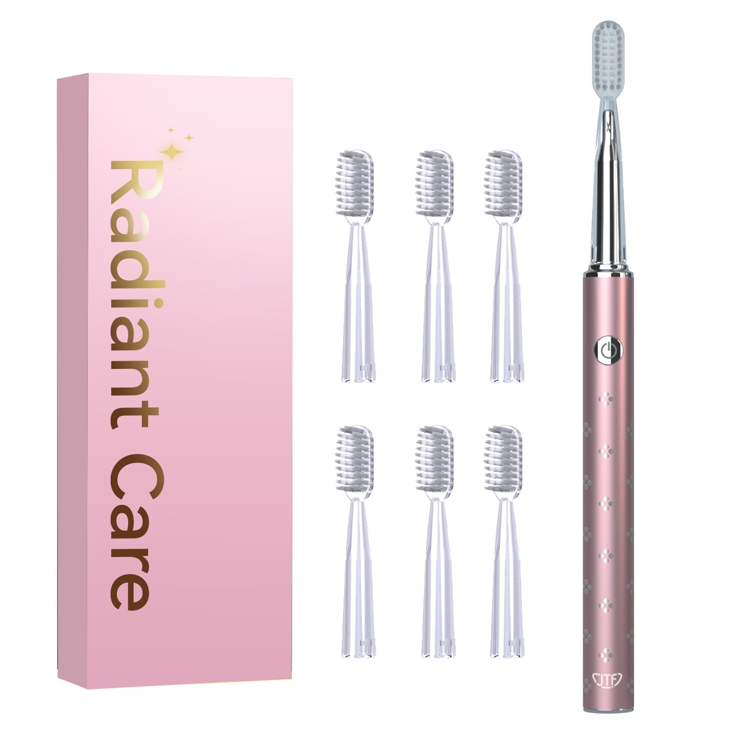 JTF Sonic Electric Toothbrush for Adults with 6 Brush Heads, Tongue Scraper - 3 Modes ...