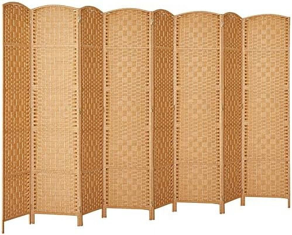 JTFCXD RHF 6 ft. Tall 16" Wide- Weave Fiber Room Divider Double Hinged ...