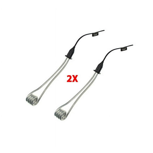 JTI 2 Pack 14" Electric Portable Immersion Iron Water Coffee Heater ...