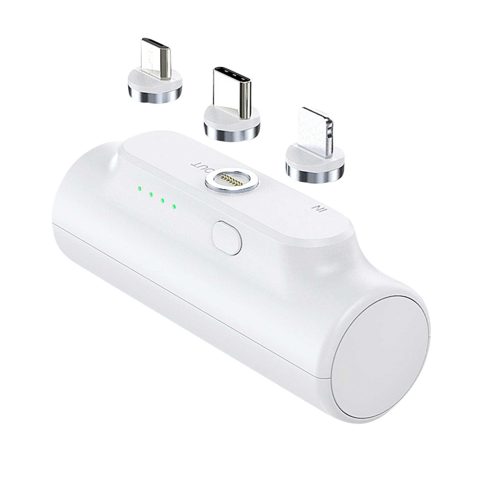 JTNeq 3000mAh Capsule-Shaped Portable Charger with Magnetic Fast ...