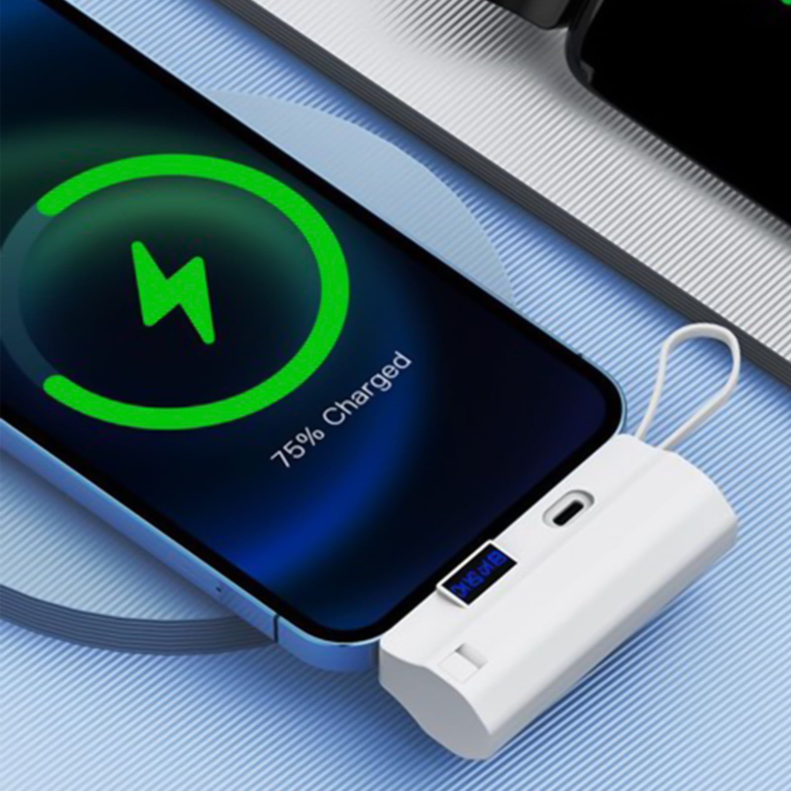 JTNeq Slim 5000mAh Digital Charger Treasure Capsule with Small Size and ...