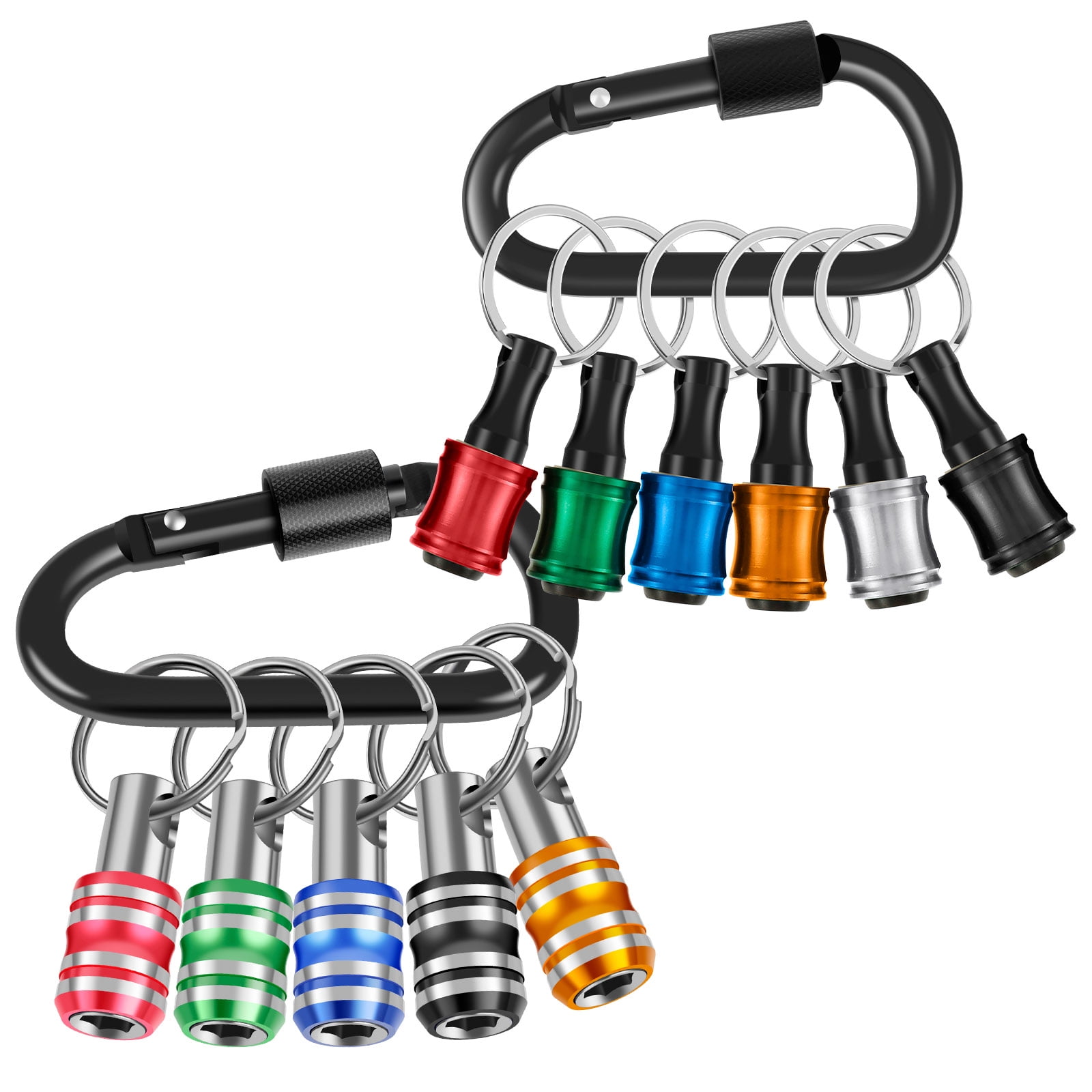 JTNero 19/13Pcs 1/4in Hex Shank Aluminum Alloy Screwdriver Bits Holder ...