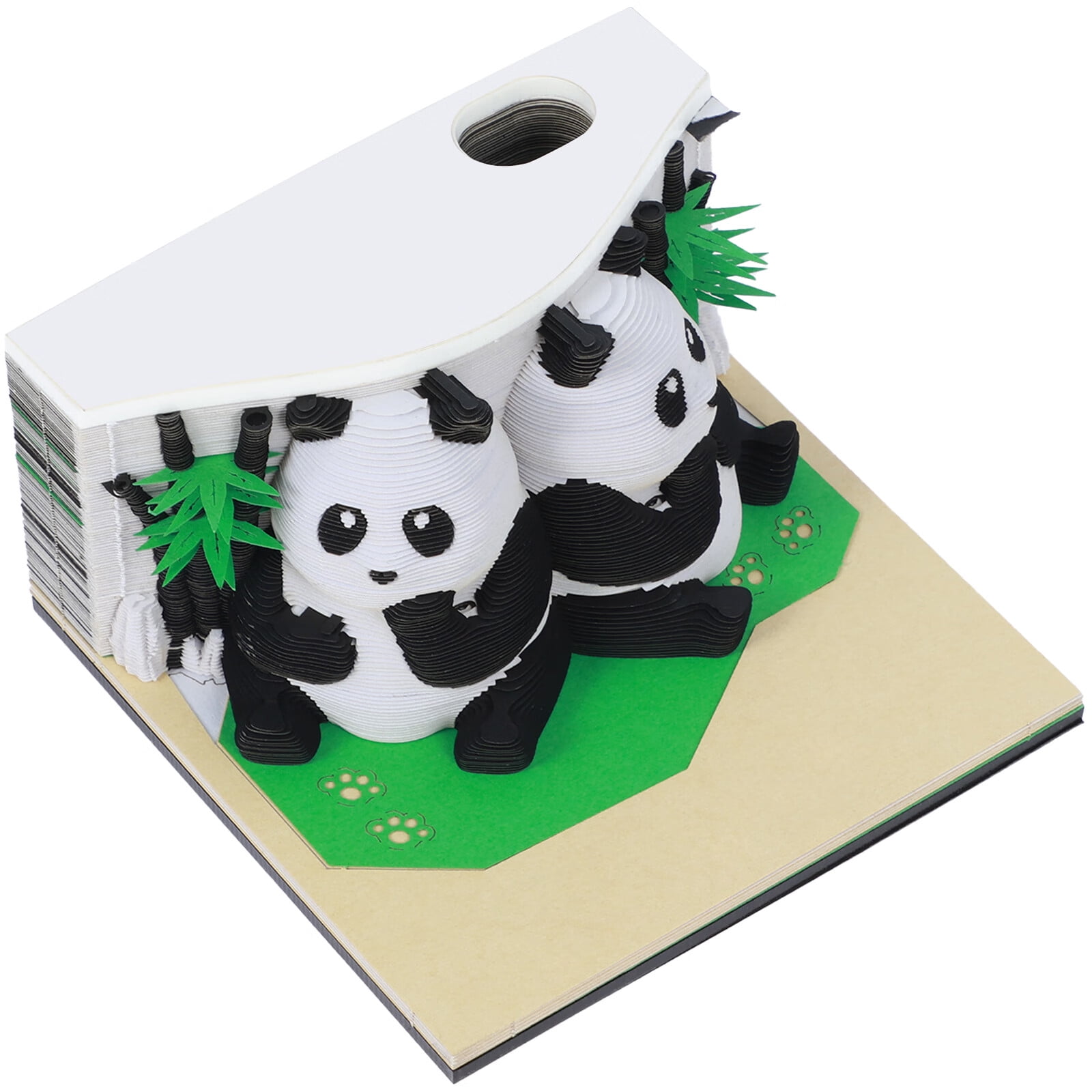 JTNero 3D Desk Note Pad 190 Pages Creative Panda Memo Pad Tear-Away 3D ...