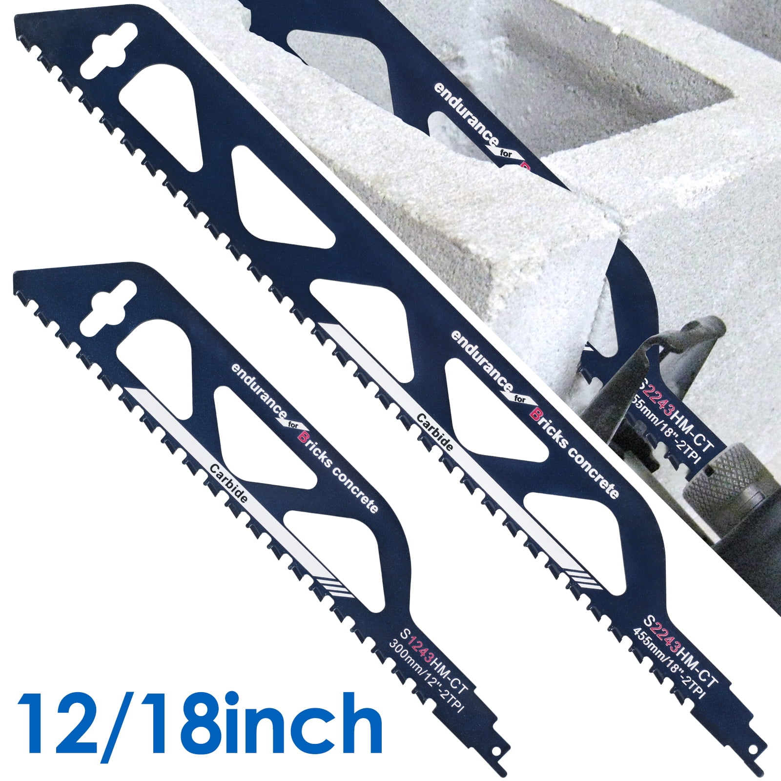 JTNero Reciprocating Saw Blade 12/18inch Universal Cutting Recip Sabre ...