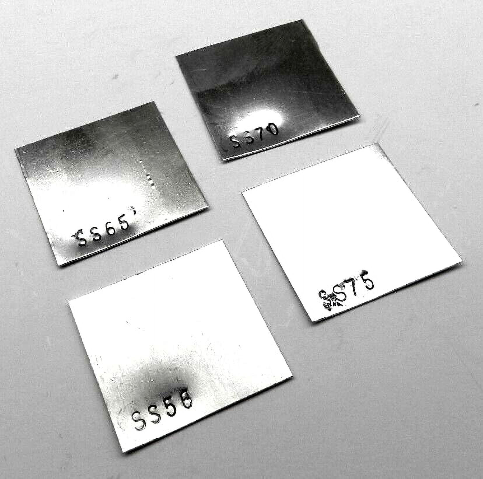 JTS 4 Pieces Silver Solder Sheet Assorted Pack 1Dwt @ X-Soft, Easy Soft ...