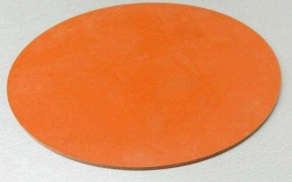 JTS Silicone Rubber Pad 10" Round 1/8" High Temp Solid Red/Orange ...