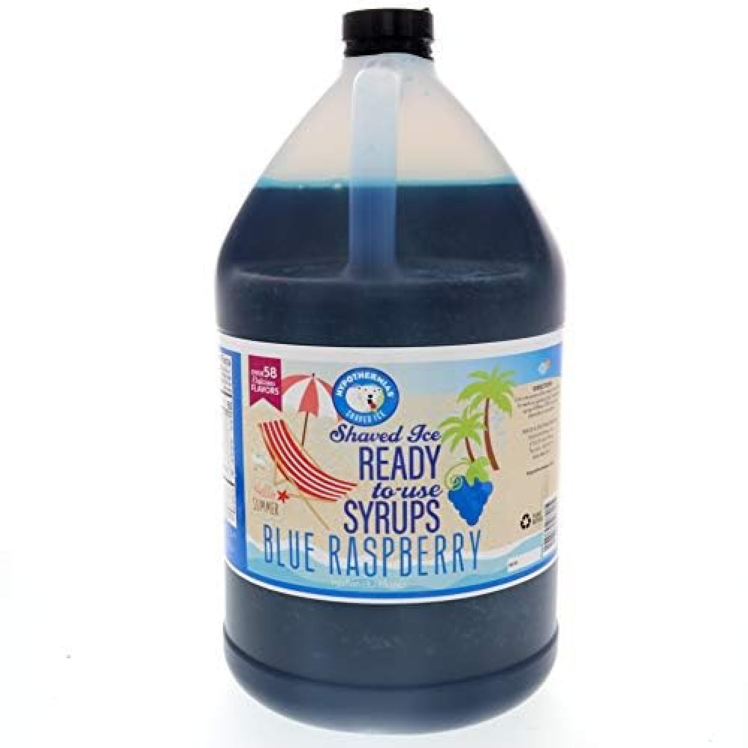 JTSF Blue Raspberry Ready to Use Gallon (128 Fl. Oz) Hawaiian Snow Cone ...