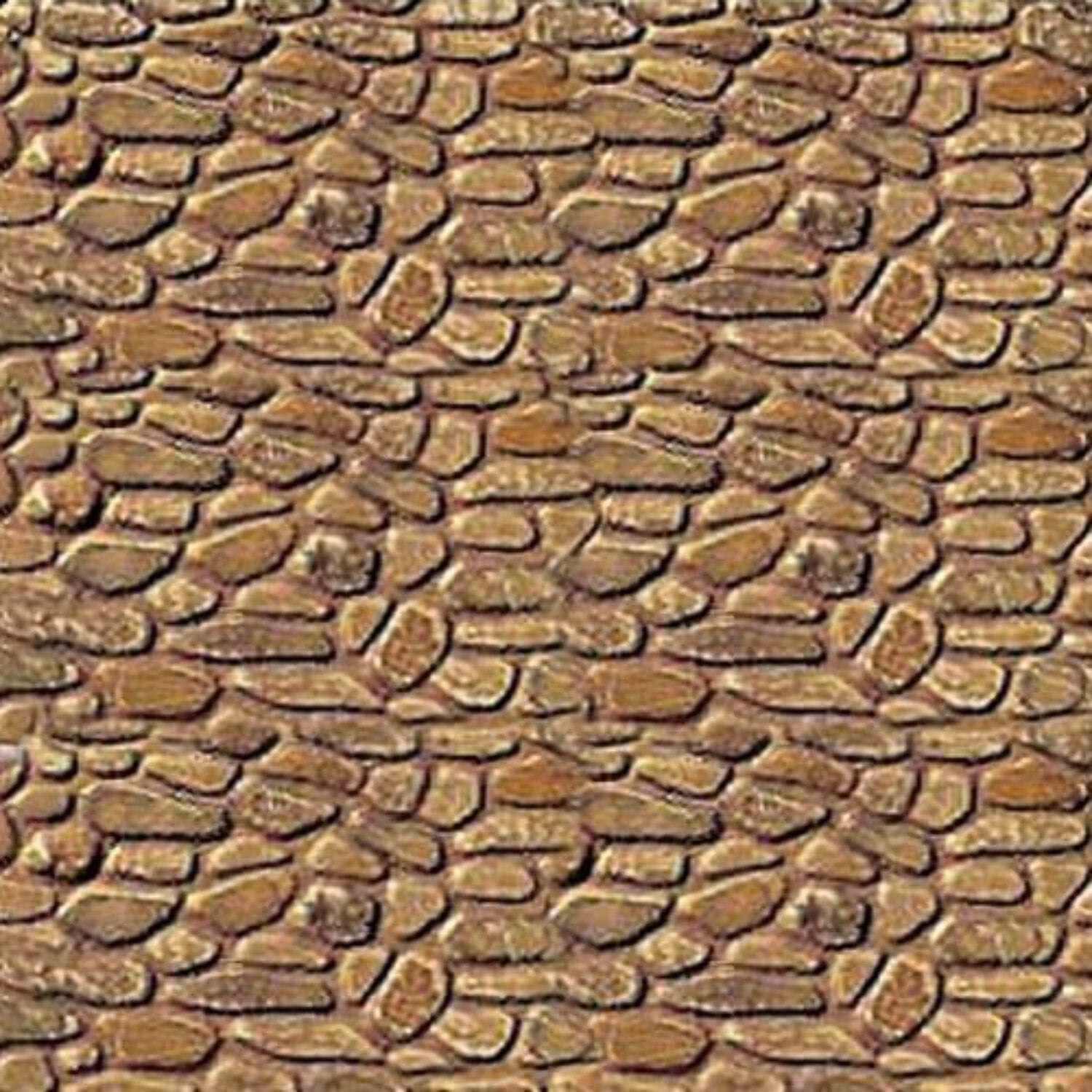 JTT Plastic Pattern Sheets, HO Scale, Field Stone, 7.5"x12" Sheets, 2 ...