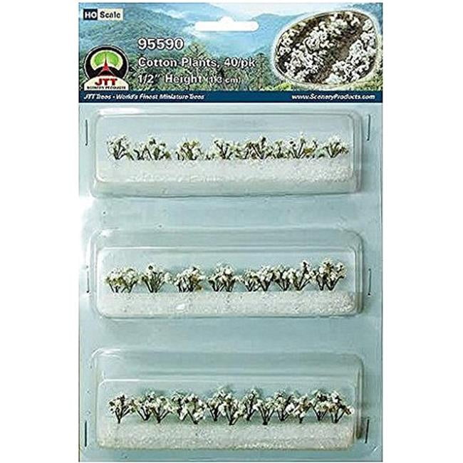 SP Whistle Stop MRCJTT95590 HO Cotton plants - Pack of 40 - Walmart.com