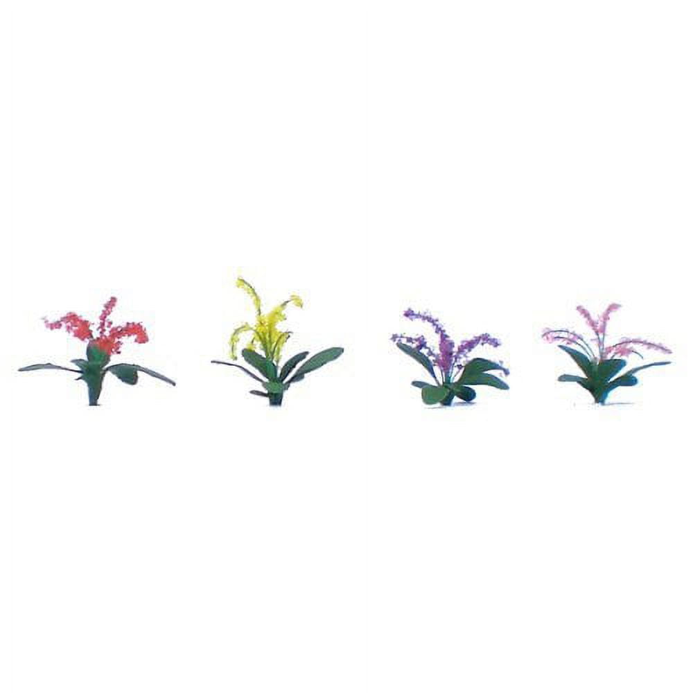JTT Scenery Products 95508 3/4" Petunias, Red/Pink/Yellow/Purple (Pack ...