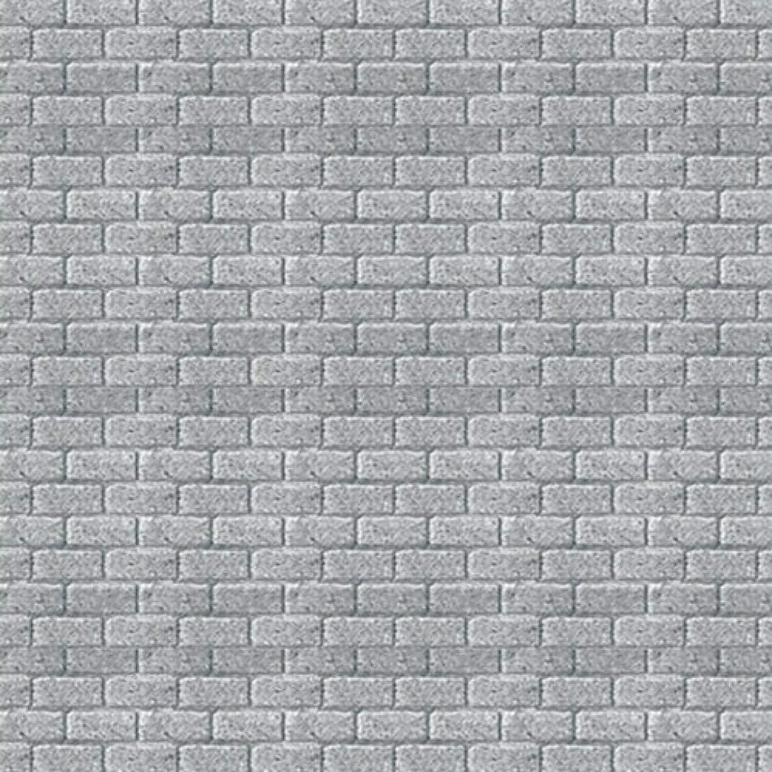 JTT Scenery Products, HO Scale, Concrete Block, 7.5"x12" Sheets, 2 ...