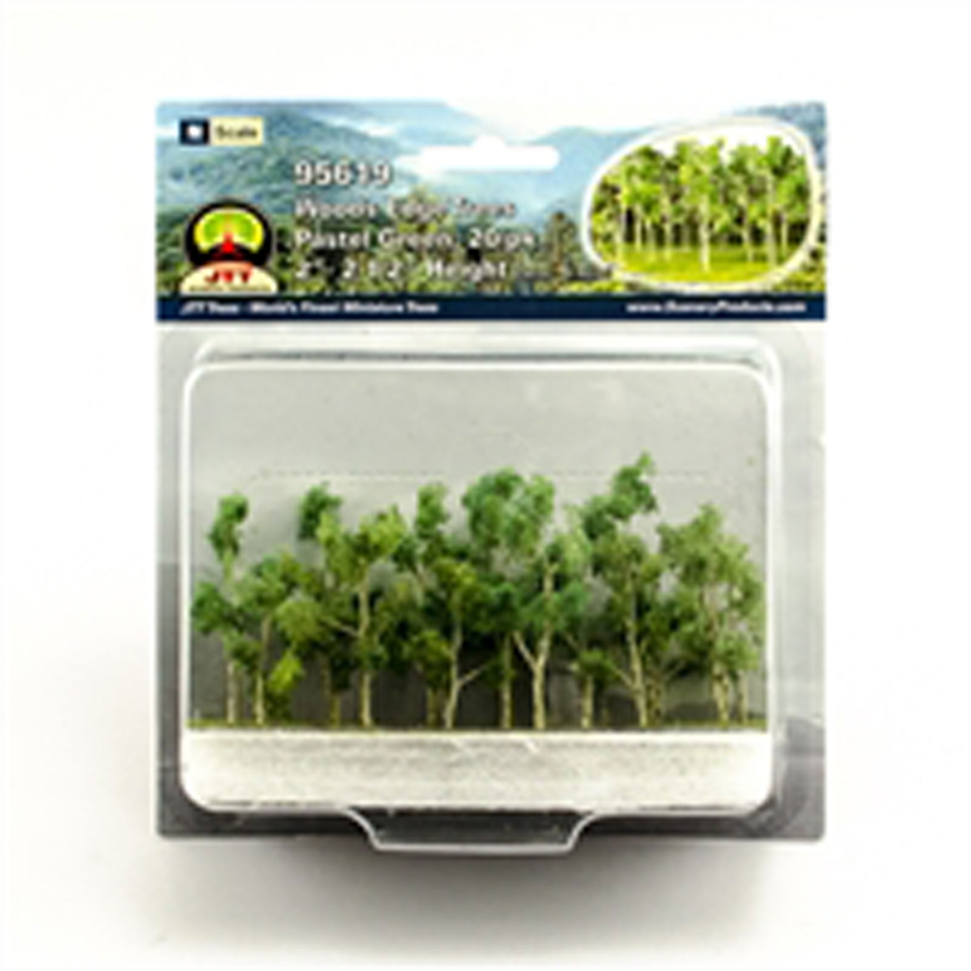 JTT Scenery Products Woods Edge Trees Pastel Green 2-2.5 20 JTT95619 ...