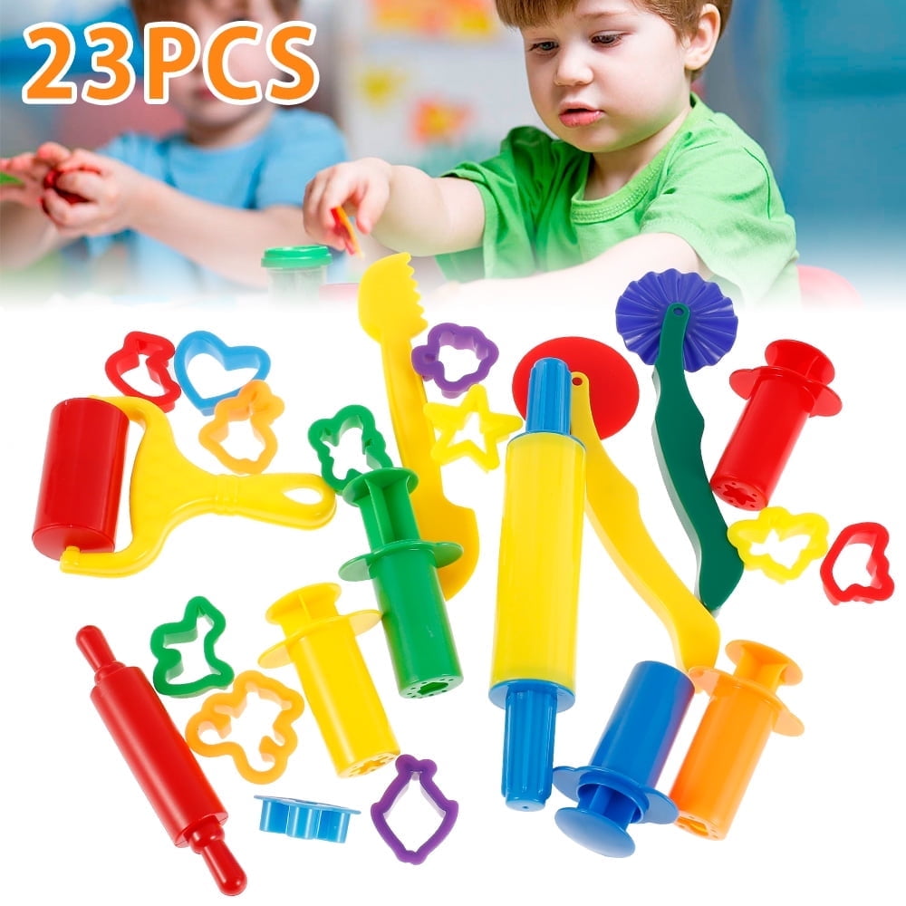 JTWEB Playdough Tools Dough Plasticine Tools Dough Accessories Kids ...