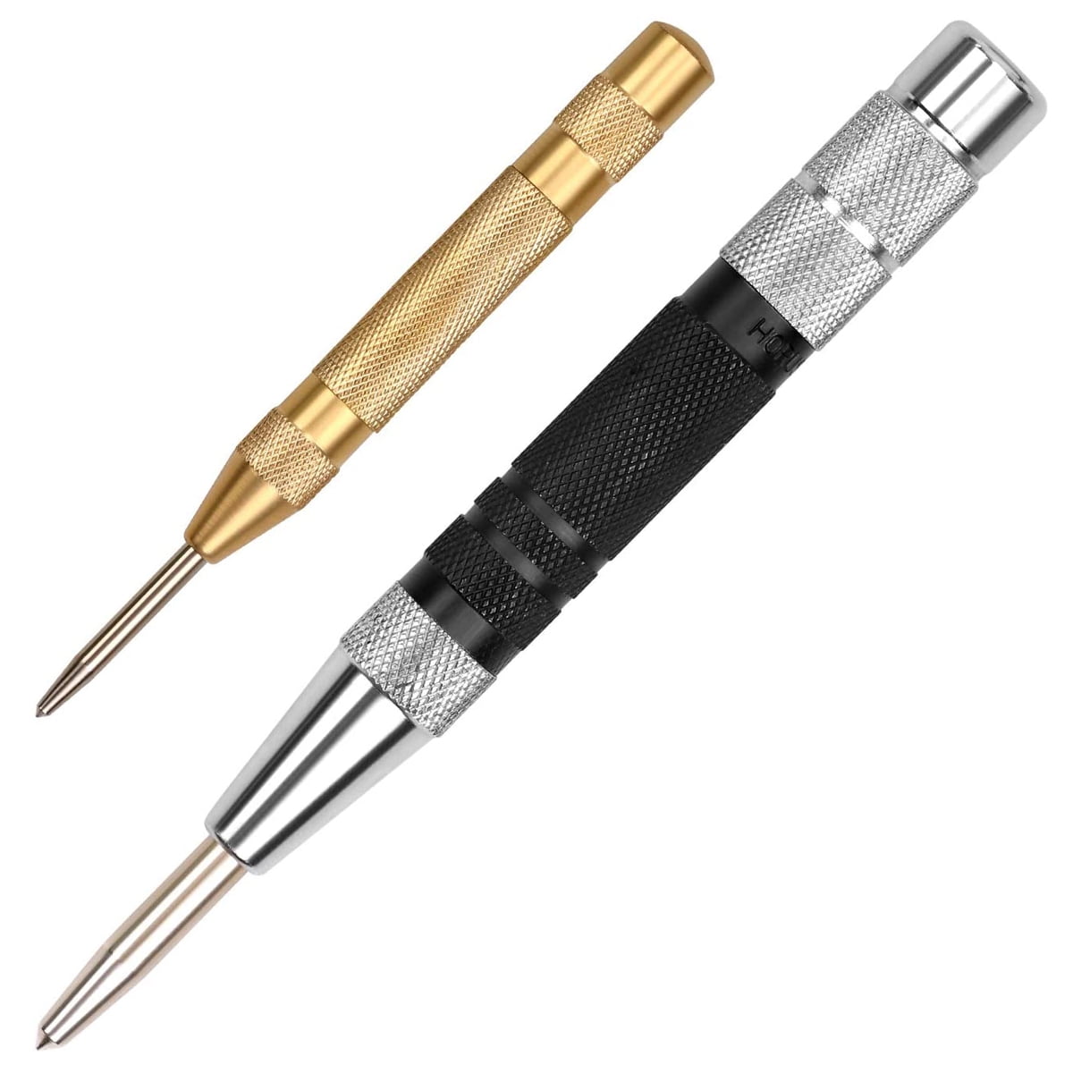 JTWEEN 2Pcs Automatic Center Punch Spring Loaded Center Drill Hole ...