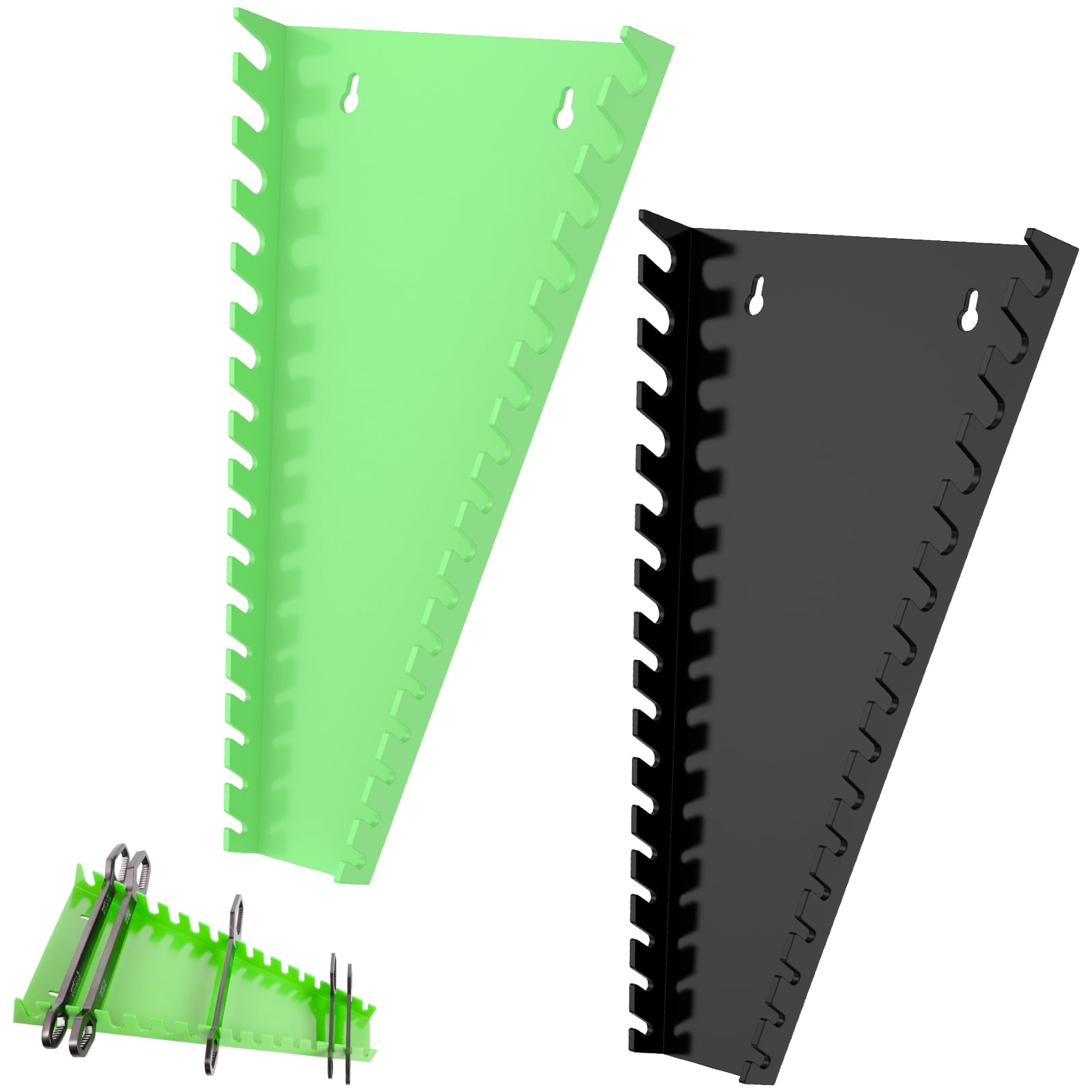 JTWEEN 2Pcs Wrench Organizer Wrench Storage Rack Plastic Spanner Tools ...