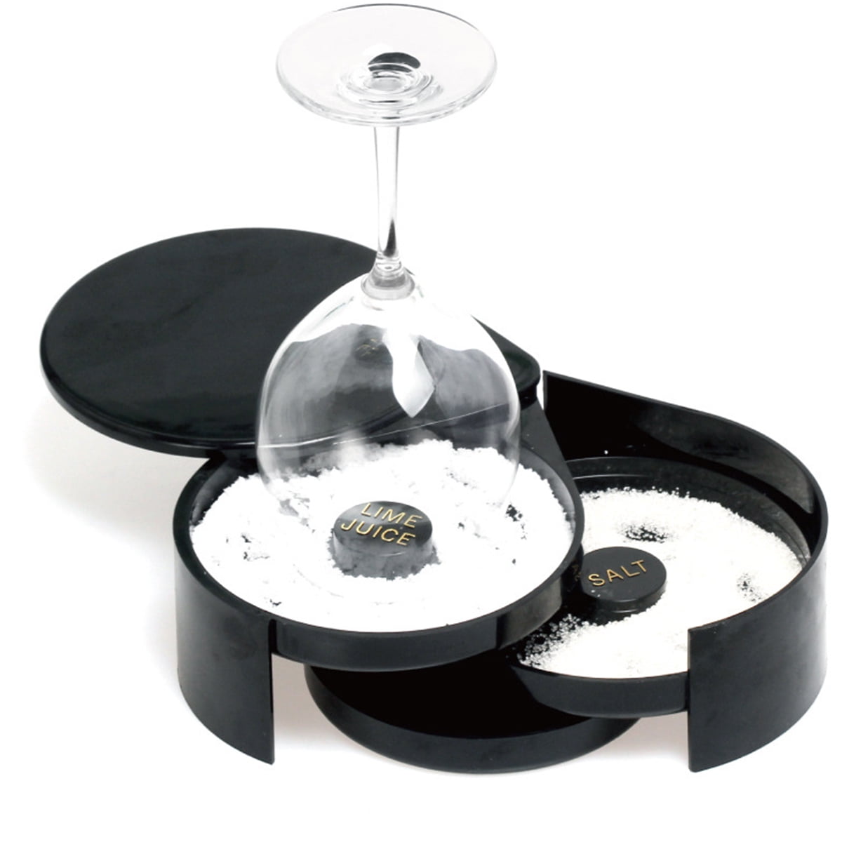 JTWEEN 3 Tier Glass Rimmer Margarita and Cocktail Rimmer Foldable and ...