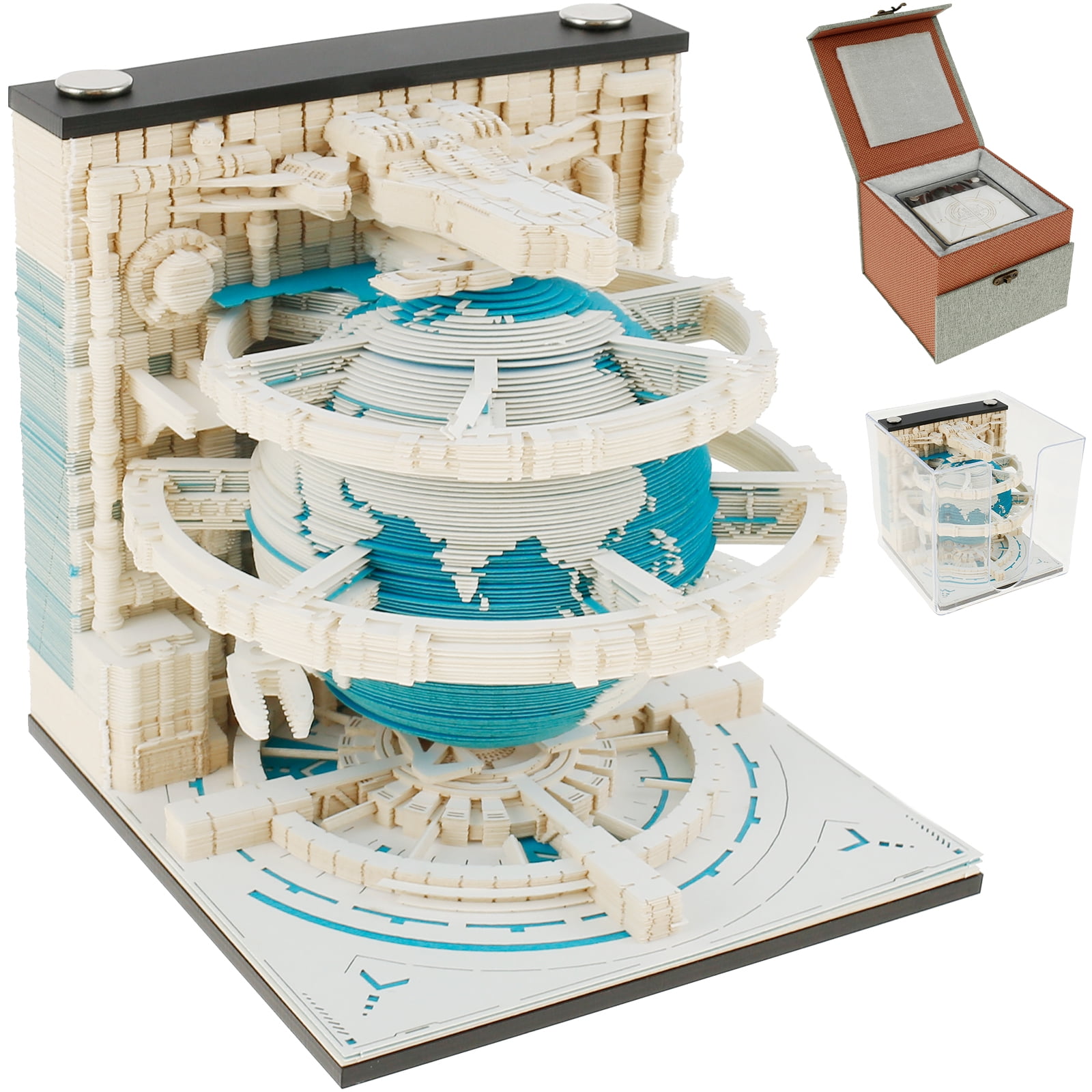 JTWEEN 3D Art Note Creative Paper 3D Desk Note DIY Exquisite 3D Memo ...