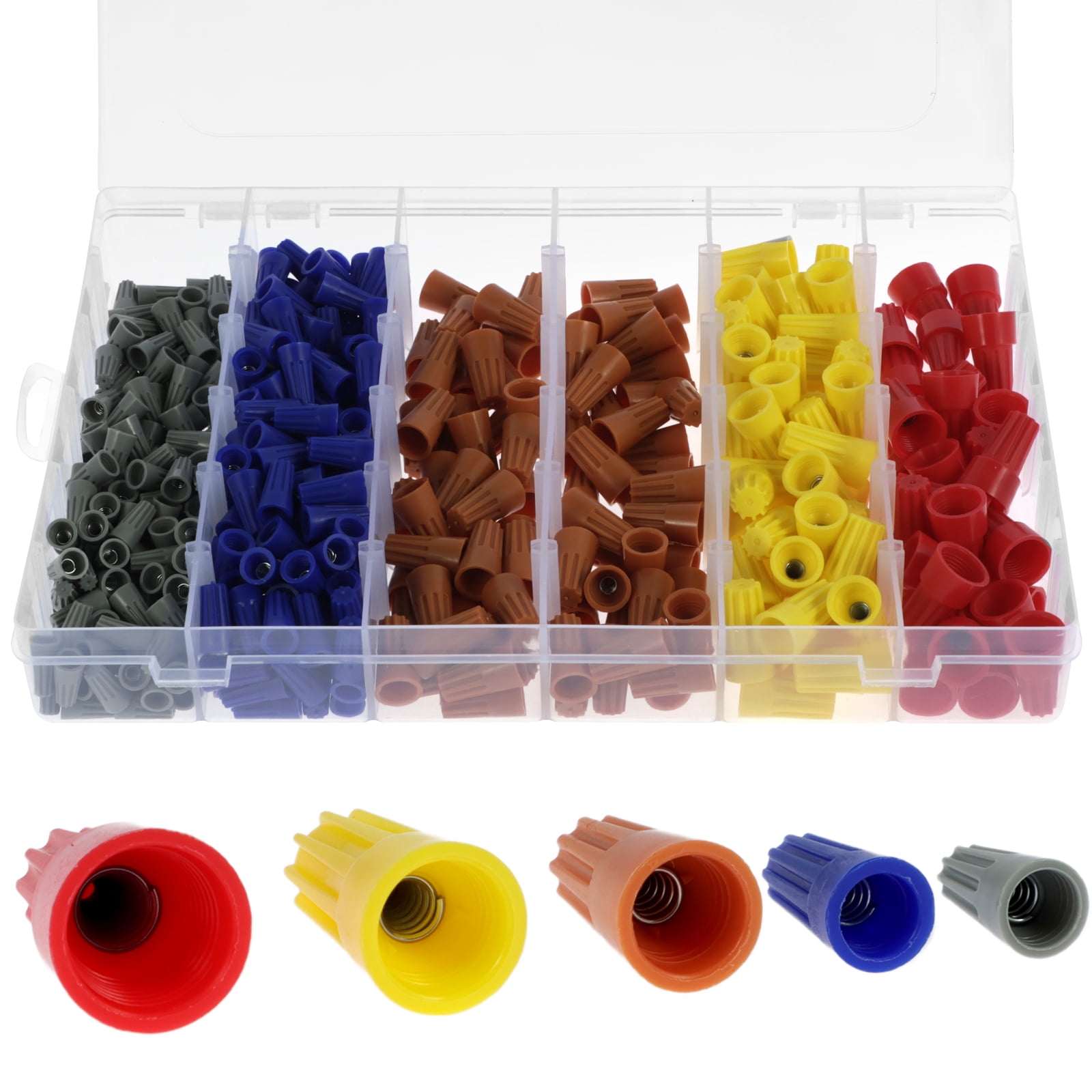 JTWEEN 460 Pcs Insulating Twist Electrical Wire Connectors, 22-12 AWG ...