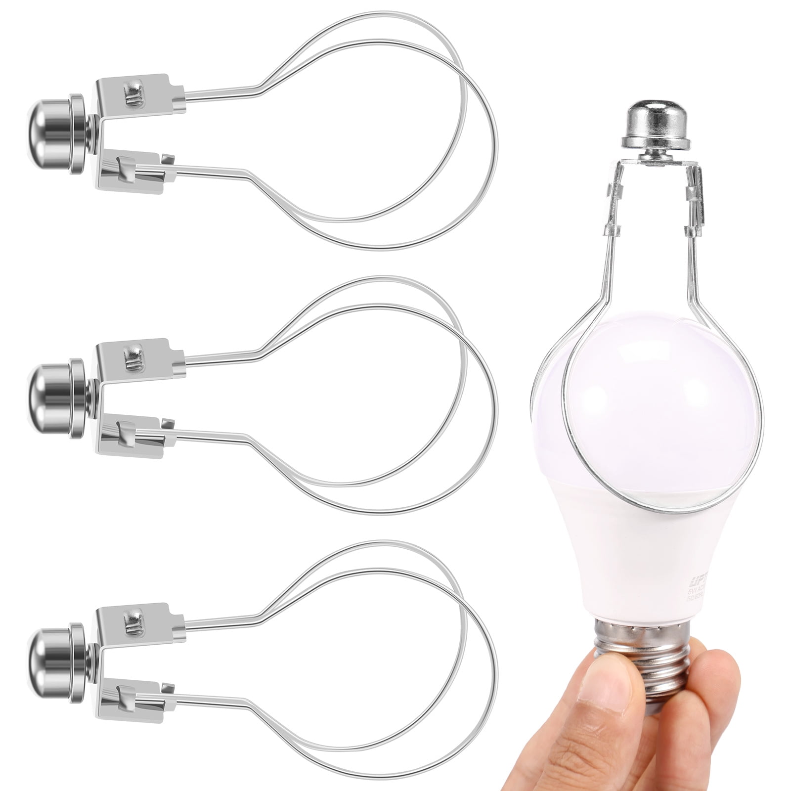 JTWEEN 4Pcs Light Bulb Clip Metal Lamp Shade Holder Heavy-Duty Light ...