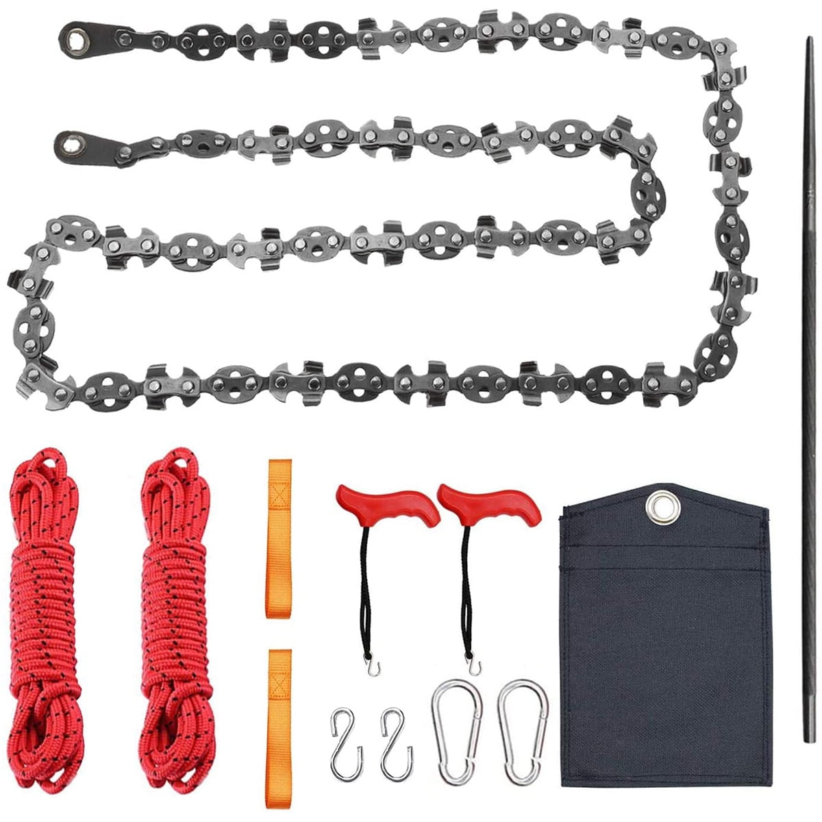 JTWEEN 53 Inch Hand Rope Chain Saw Sharp Manual Tree Limb Chain Saw ...