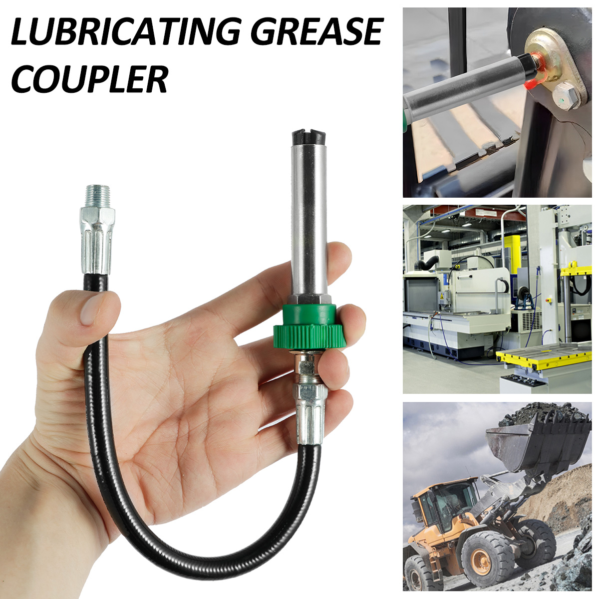 JTWEEN Grease Coupler Tool High Pressure Grease Coupler with 3 Lock ...