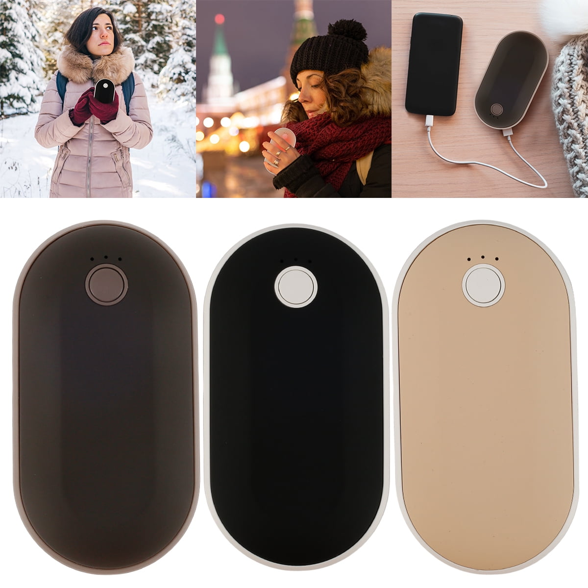 JTWEEN Hand Warmer Rechargeable,4000mAh Electric Handwarmers,5 Hours ...